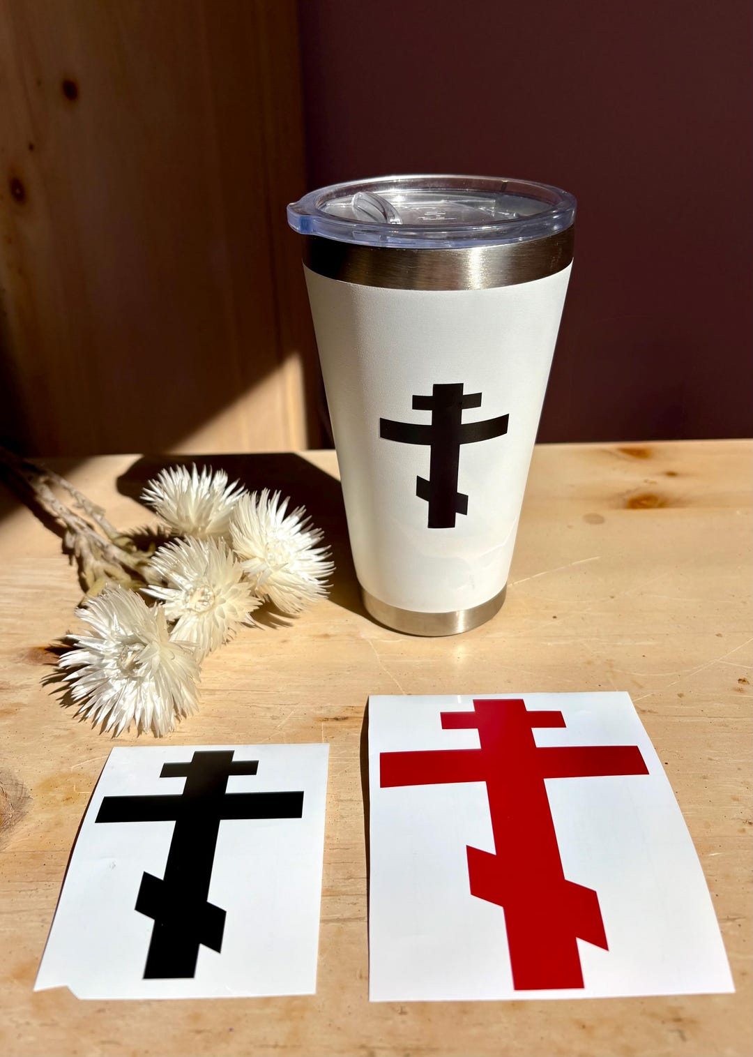 Orthodox Christian Cross Decal - Outdoor-use Adhesive Vinyl - Car ...