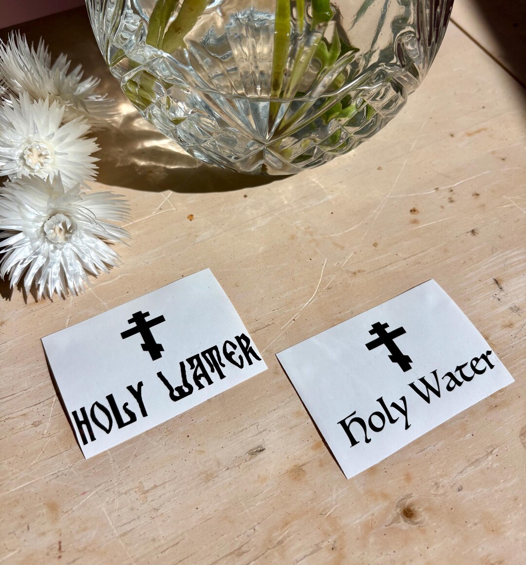 Holy Water - Orthodox Christian Decal -blessed Water - Jesus Christ ...