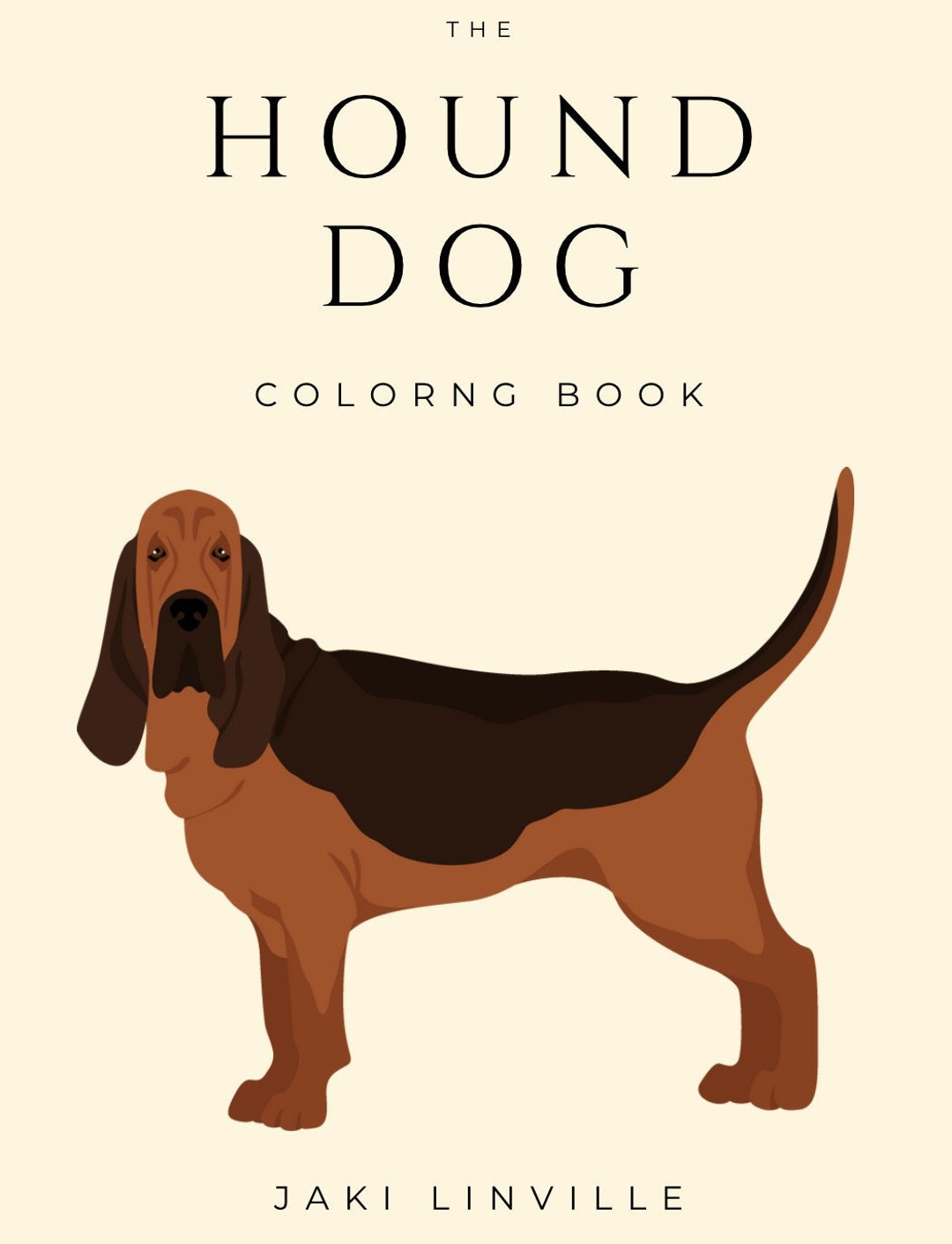 Hound Dog Coloring Book - Etsy