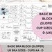 Basic Bra Pattern Block (sloper) - Larger- Cup Size E, F & G (UK ...