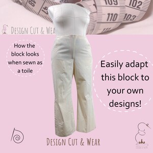 The Plus Size Ladies Trouser Block - UK Size 16 to 30 - US Size 12 to ...