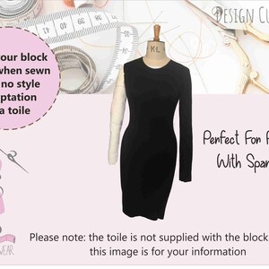 Super Stretch Dress Block Sizes XXS to 4XL Sloper -ideal for ...