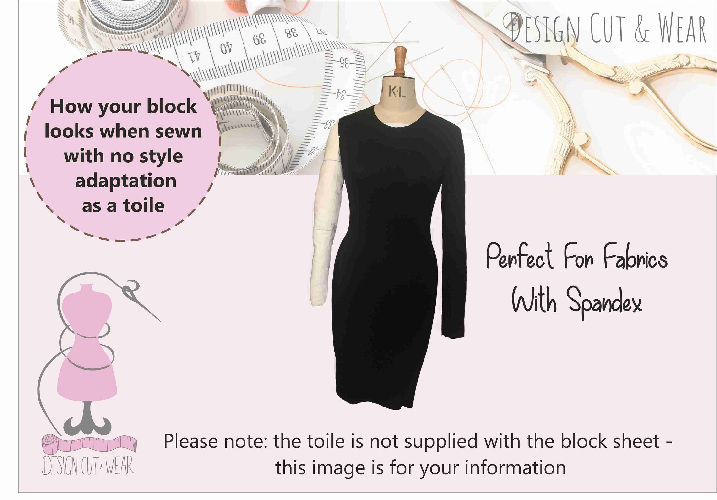 Super Stretch Dress Block Sizes XXS to 4XL Sloper ideal for - Etsy UK