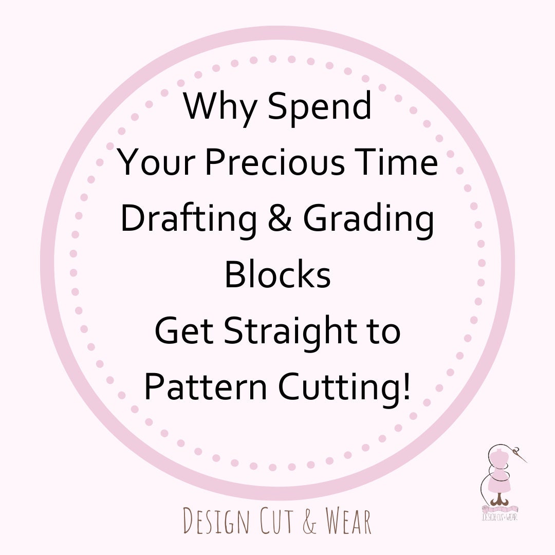 Basic Bra Pattern Block (sloper) - Larger- Cup Size E, F & G (UK ...