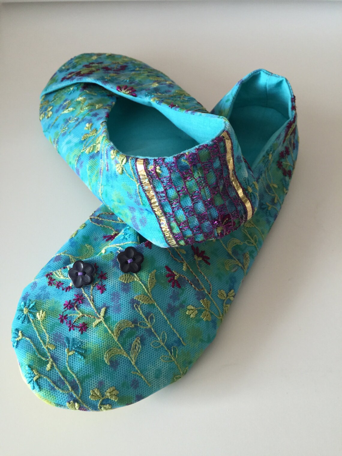 Slipper Style Kimono Shoe PDF Pattern Download UK Sizes 3 to | Etsy