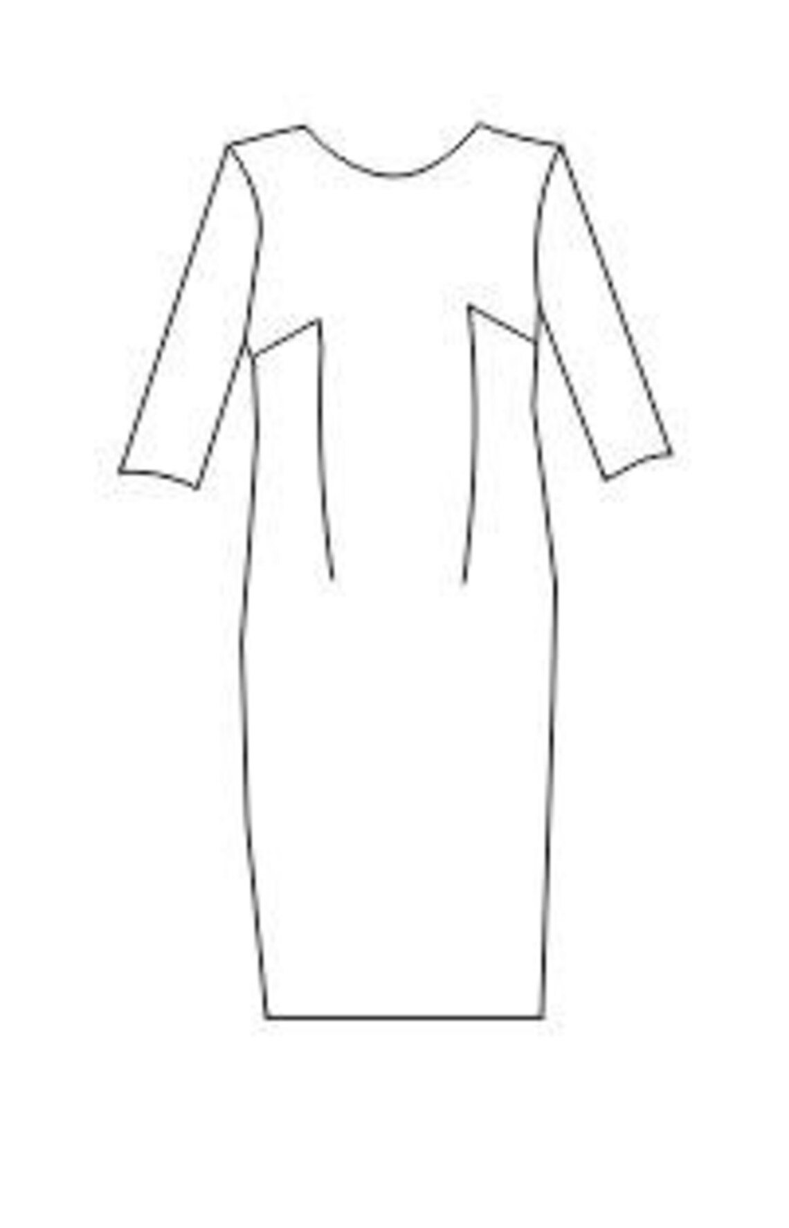 Fashion Pattern Block SHIFT DRESS BLOCK Sizes 6 to 18 Sloper | Etsy UK