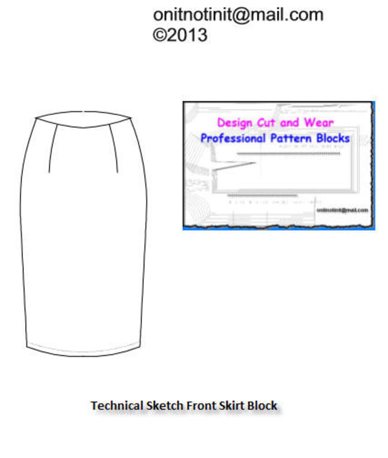 Plus Size Ladies Basic Skirt Block UK Size 16 to 26 US | Etsy