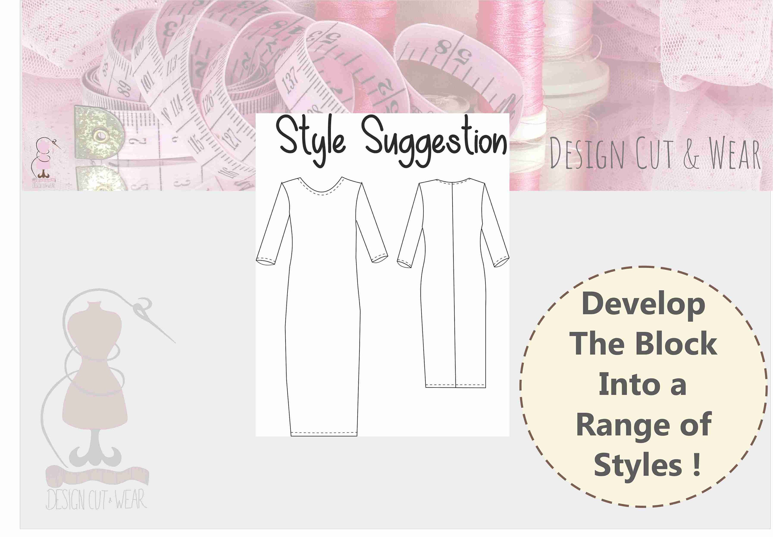 Super Stretch Dress Block Sizes XXS to 4XL Sloper ideal for - Etsy UK