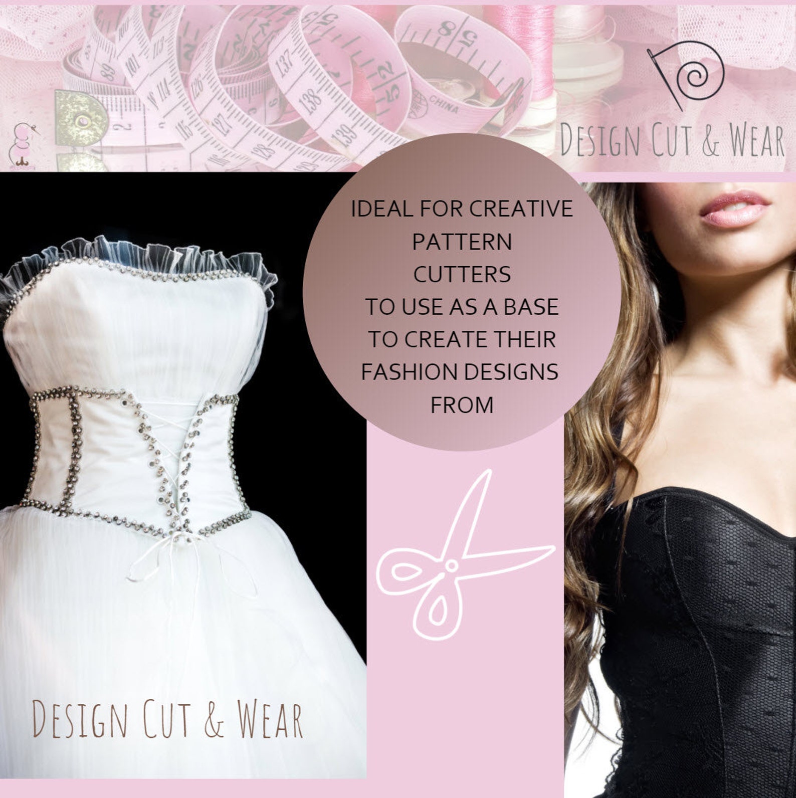Corset Pattern Blocks PDF Download Immediately Size 10 to 18 UK Contour ...