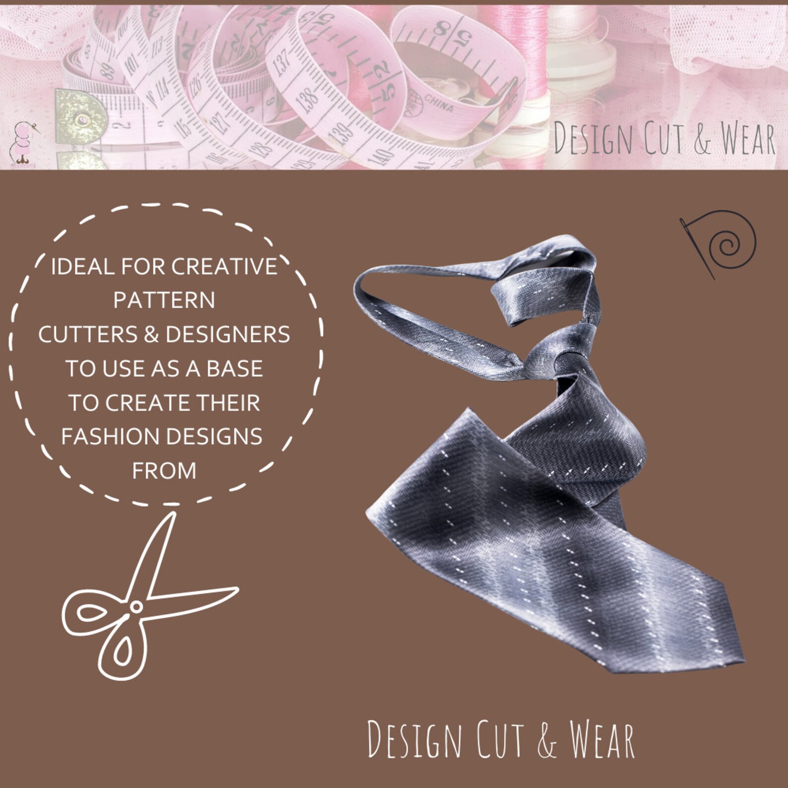 Tie Pattern Sheet - Making Instructions & Youtube Video - Make a Funky ...