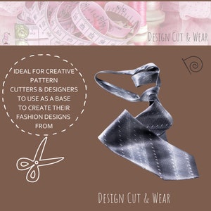 Tie Pattern Sheet - Making Instructions & Youtube Video - Make a Funky ...