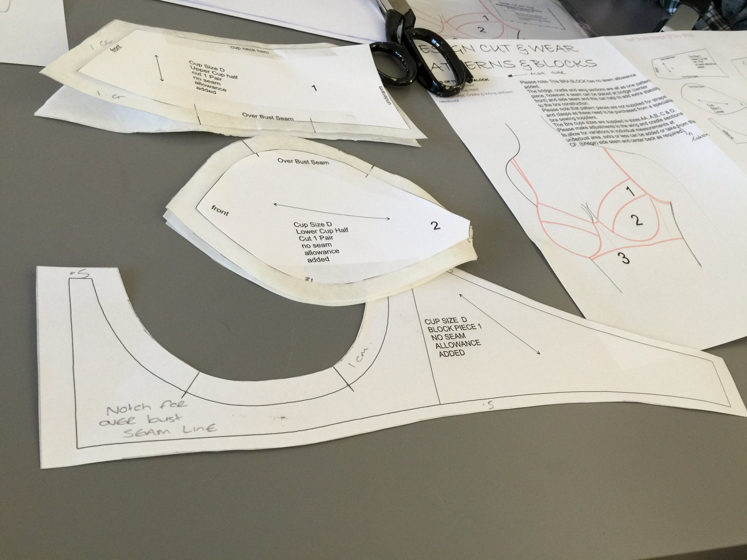 Basic Bra Pattern Block With Detailed Sewing and Fitting - Etsy