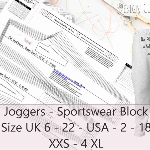 Jersey Block Pattern - Etsy