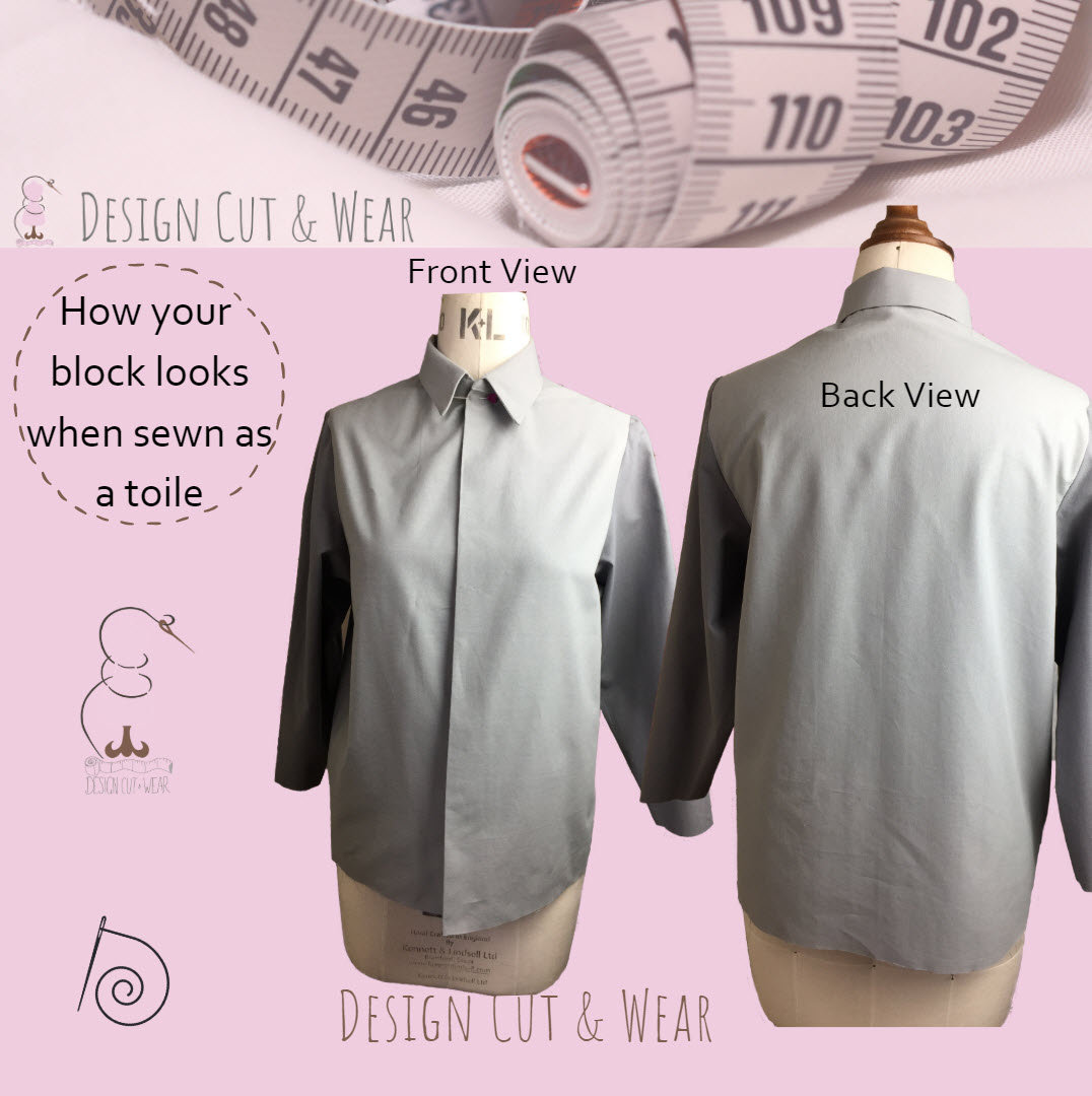 Straight Top Shirt or Jacket Block With Casual Sleeve - Etsy UK