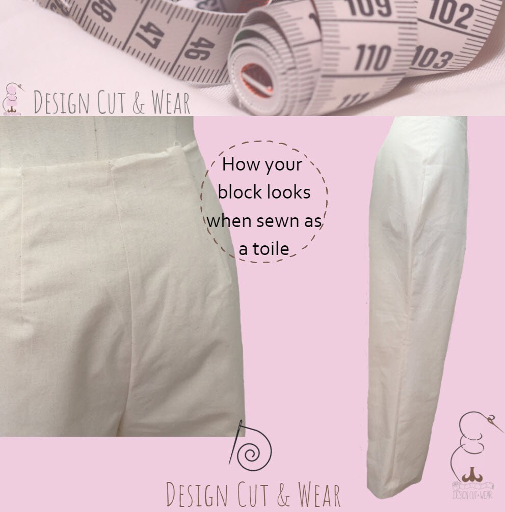 PDF Basic Trouser Block Sloper UK Sizes 8 22 USA | Etsy UK