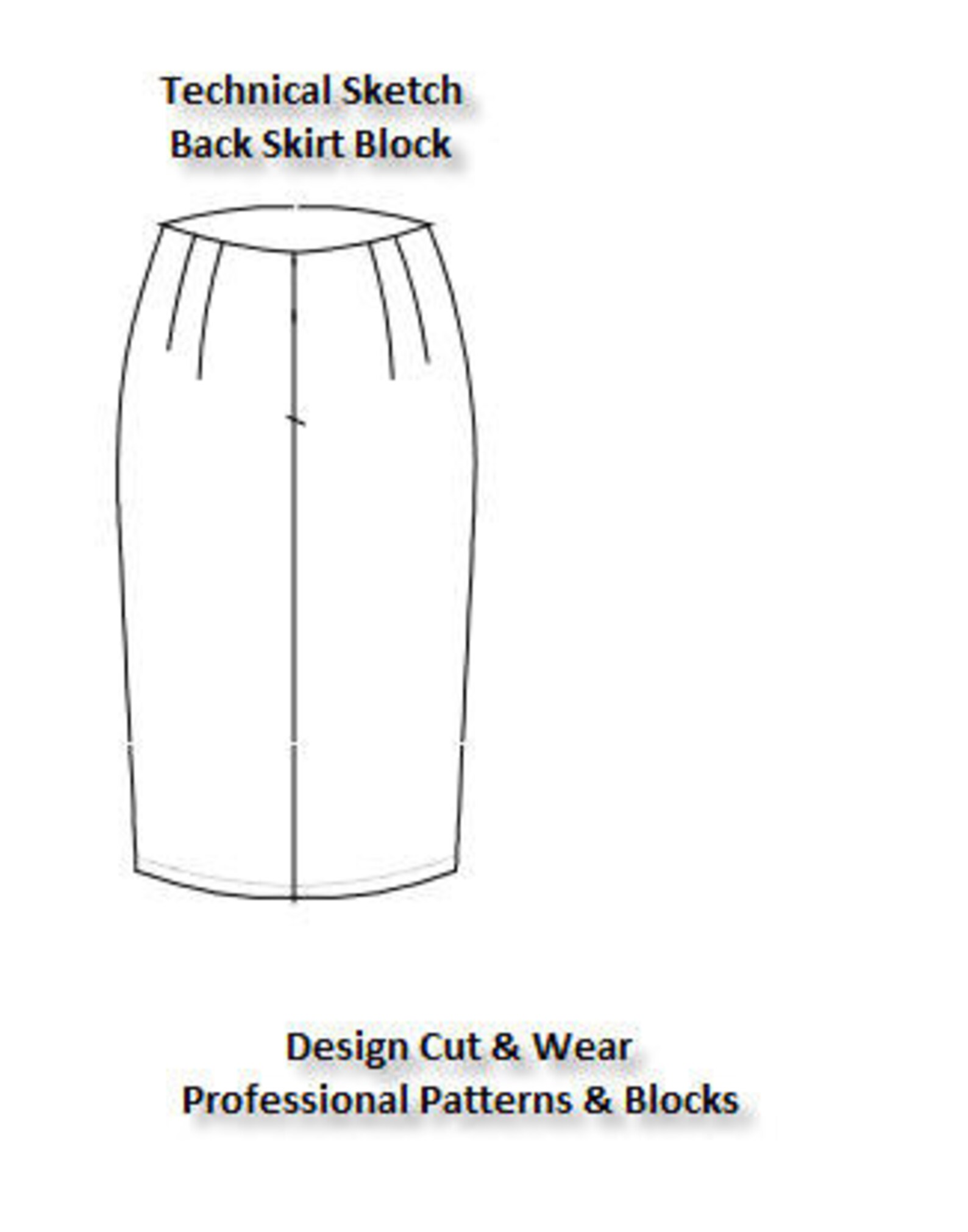 Plus Size Ladies Basic Skirt Block UK Size 16 to 26 US | Etsy