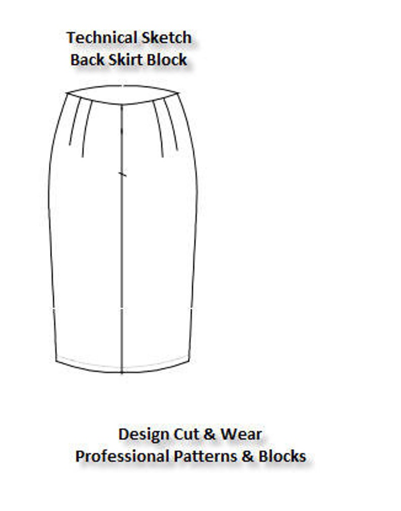 Plus Size Ladies Basic Skirt Block UK Size 16 to 26 US | Etsy