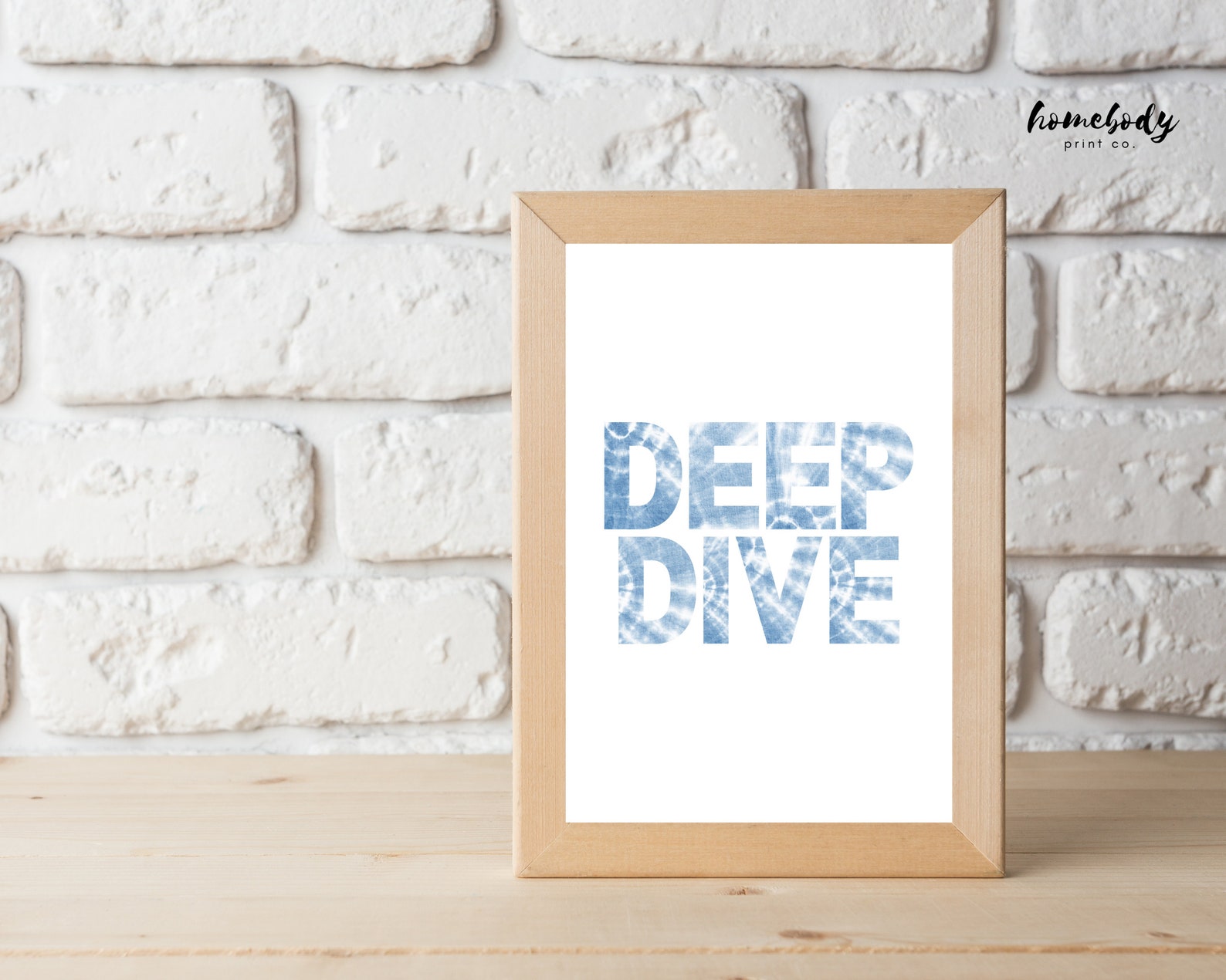 Deep Dive Office Typography Print Wall Art, Office Wall Art for Women ...