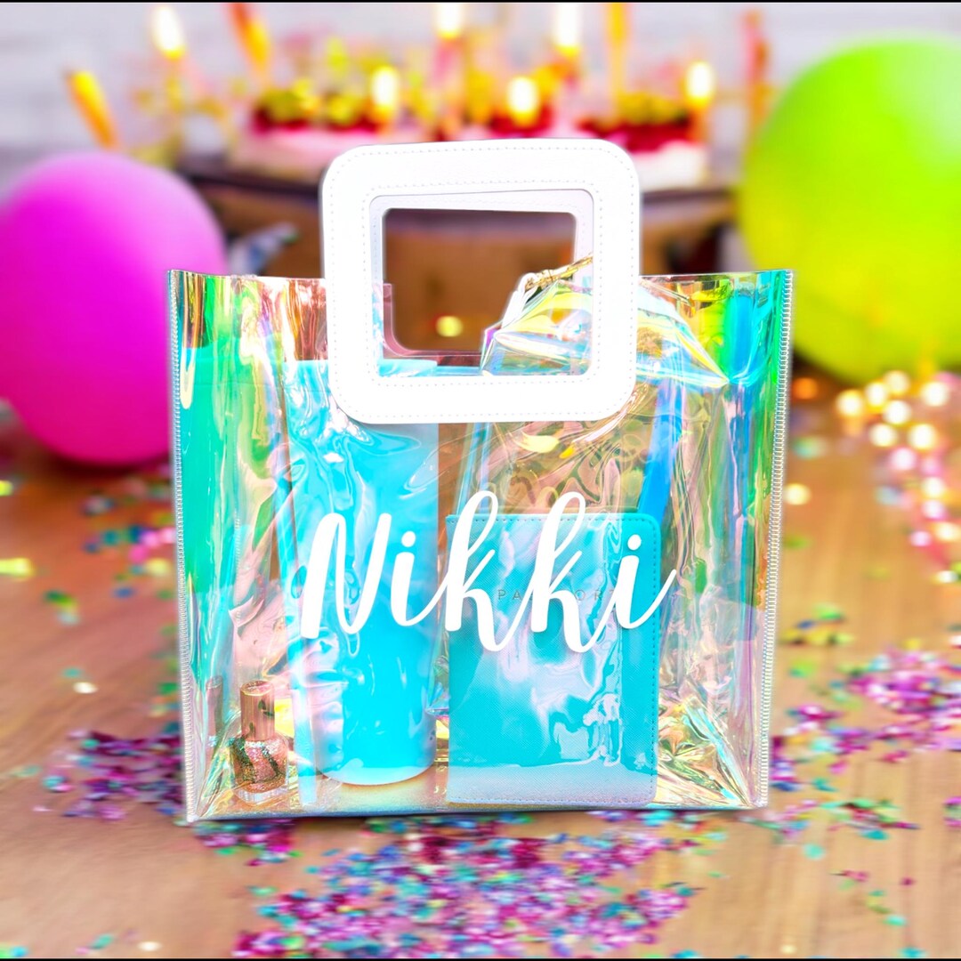 Personalized Party Gift Bag: Birthday Party Favor Bag Custom Thank You ...