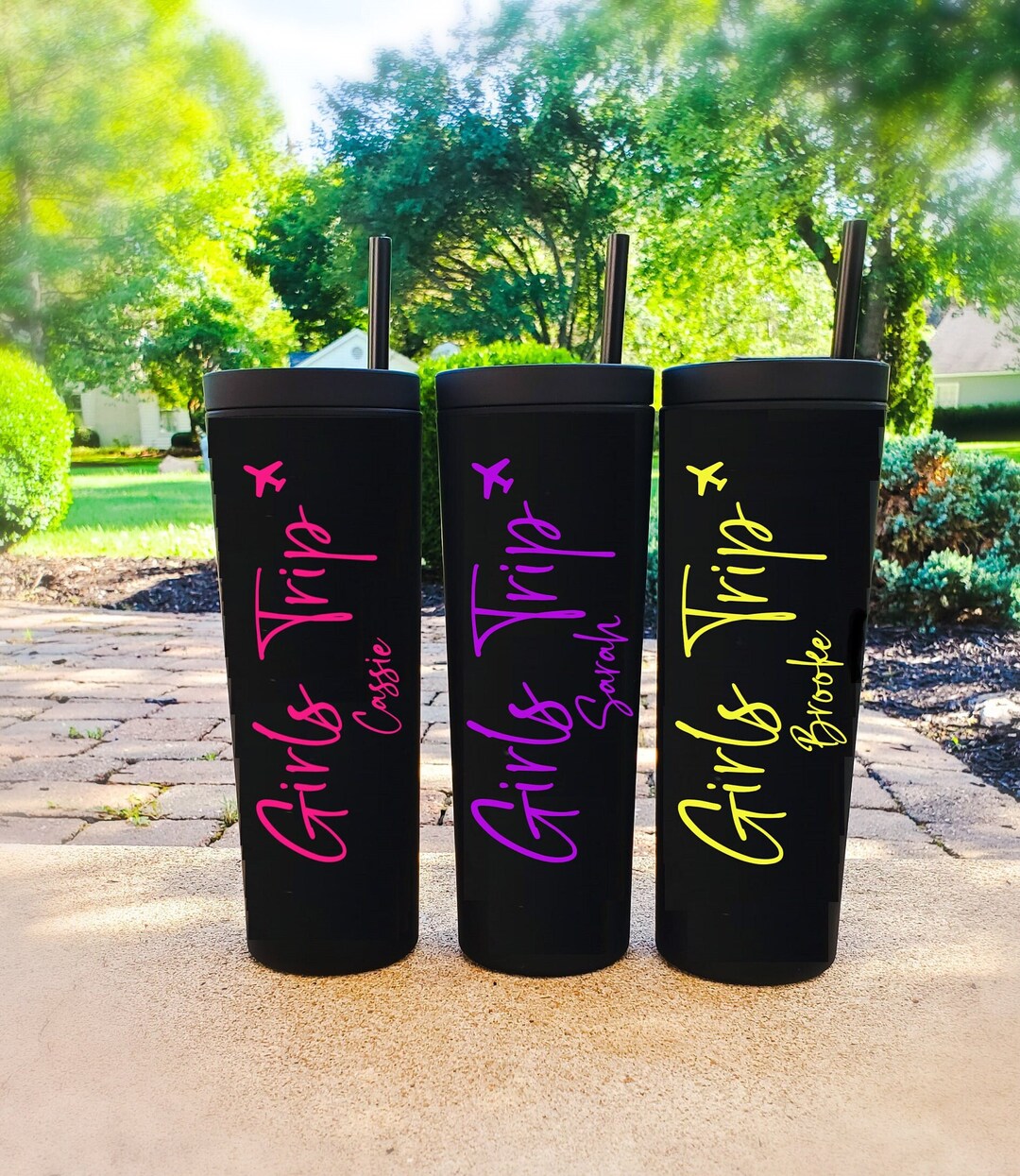 Personalized Girls Trip Tumbler: Acrylic Beach Weekend Gift Birthday ...