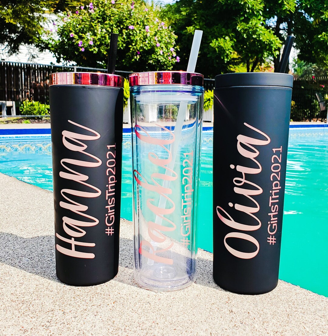 Personalized Acrylic Tumbler: Girls Trip Gift Idea, Bridesmaid Cup - Etsy