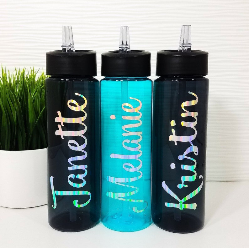 Personalized Water Bottle Water Bottle with Name Vinyl | Etsy