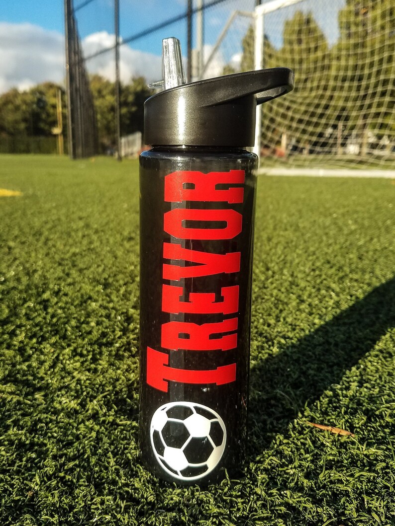 Soccer Water Bottle Kids Water Bottle Personalized Kid - Etsy