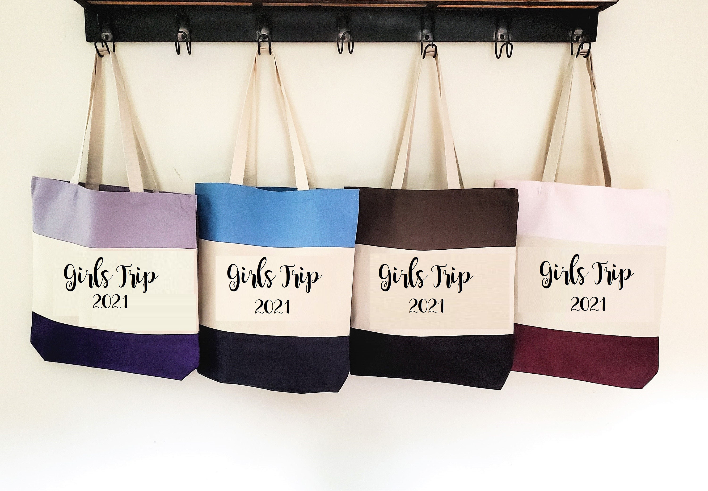 Personalized Tote Bag Girls Trip Bag Girls Trip Gift Canvas | Etsy