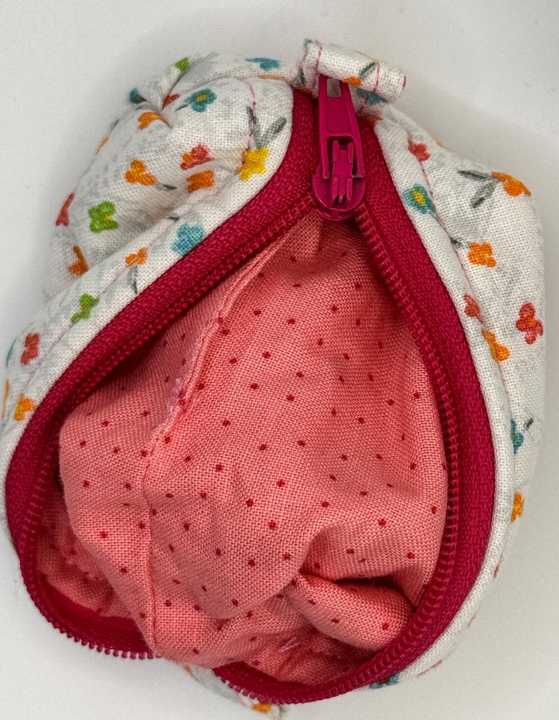 Handmade Fabric Mini Wallet Card Holder Chapstick ID Gift Cards Dainty ...