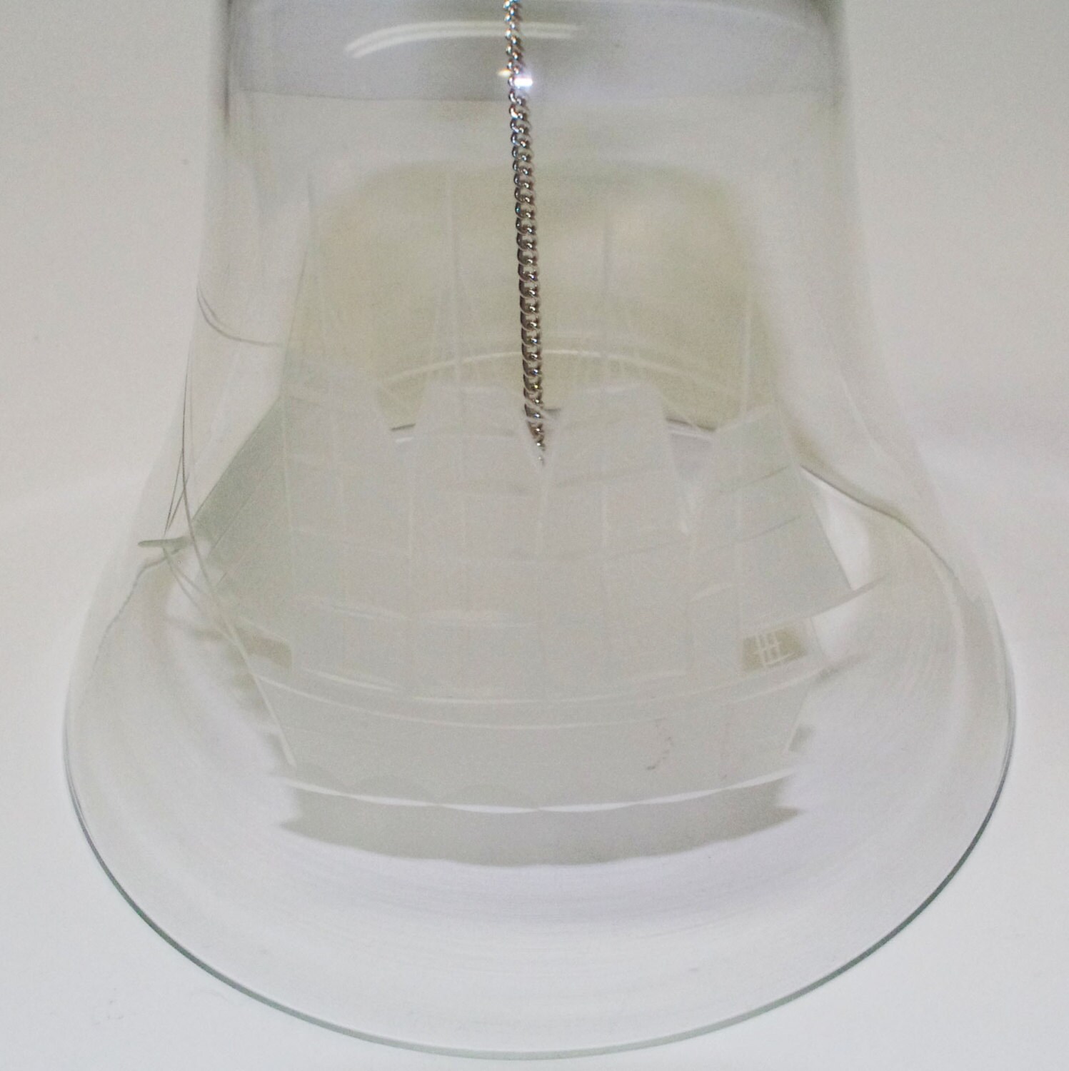 Vintage Large Etched Glass Dinner Bell Nautical 10 - Etsy