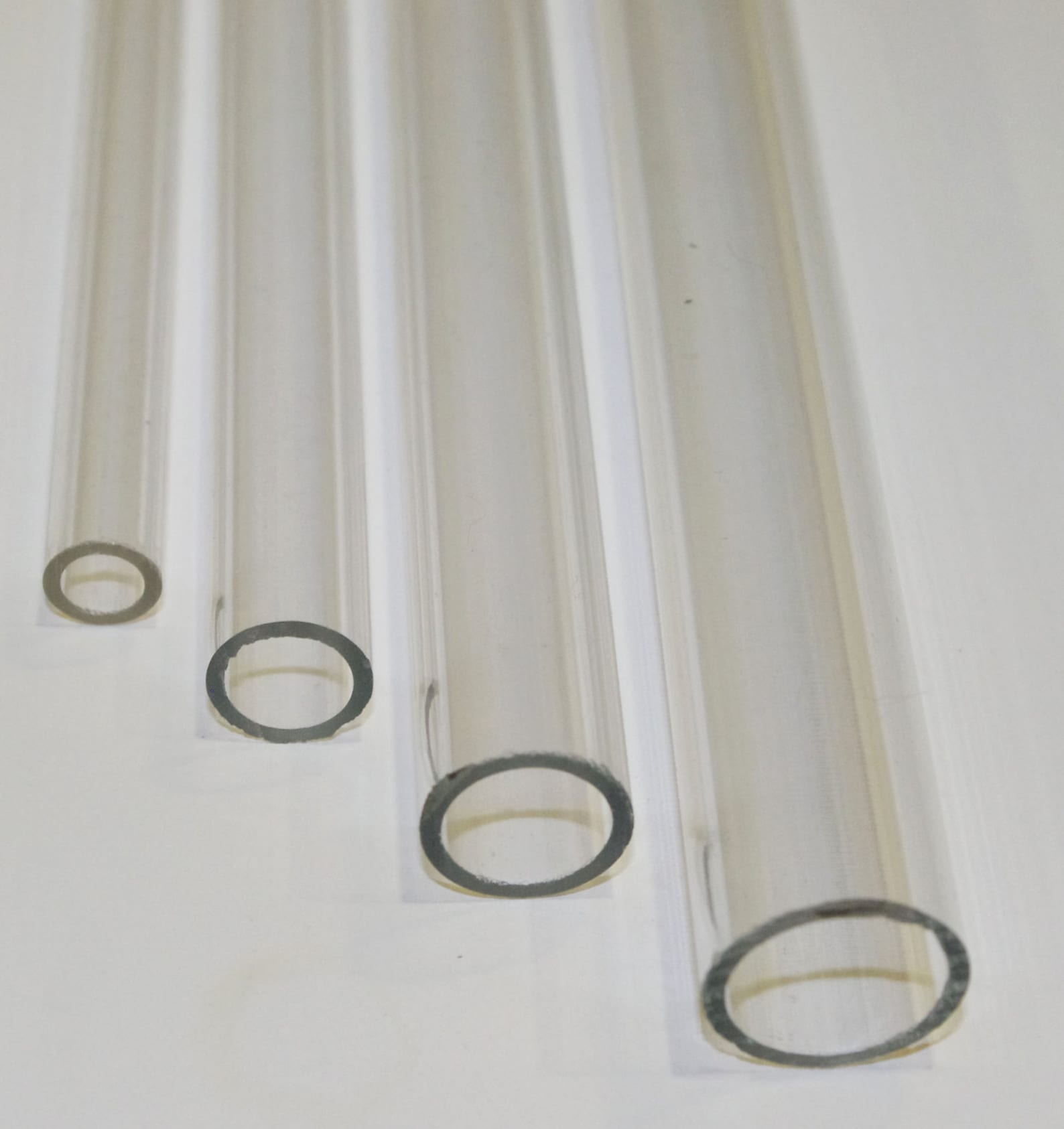 12" Clear Acrylic Plexiglass Tube: 3/8"-3/4" OD - Etsy