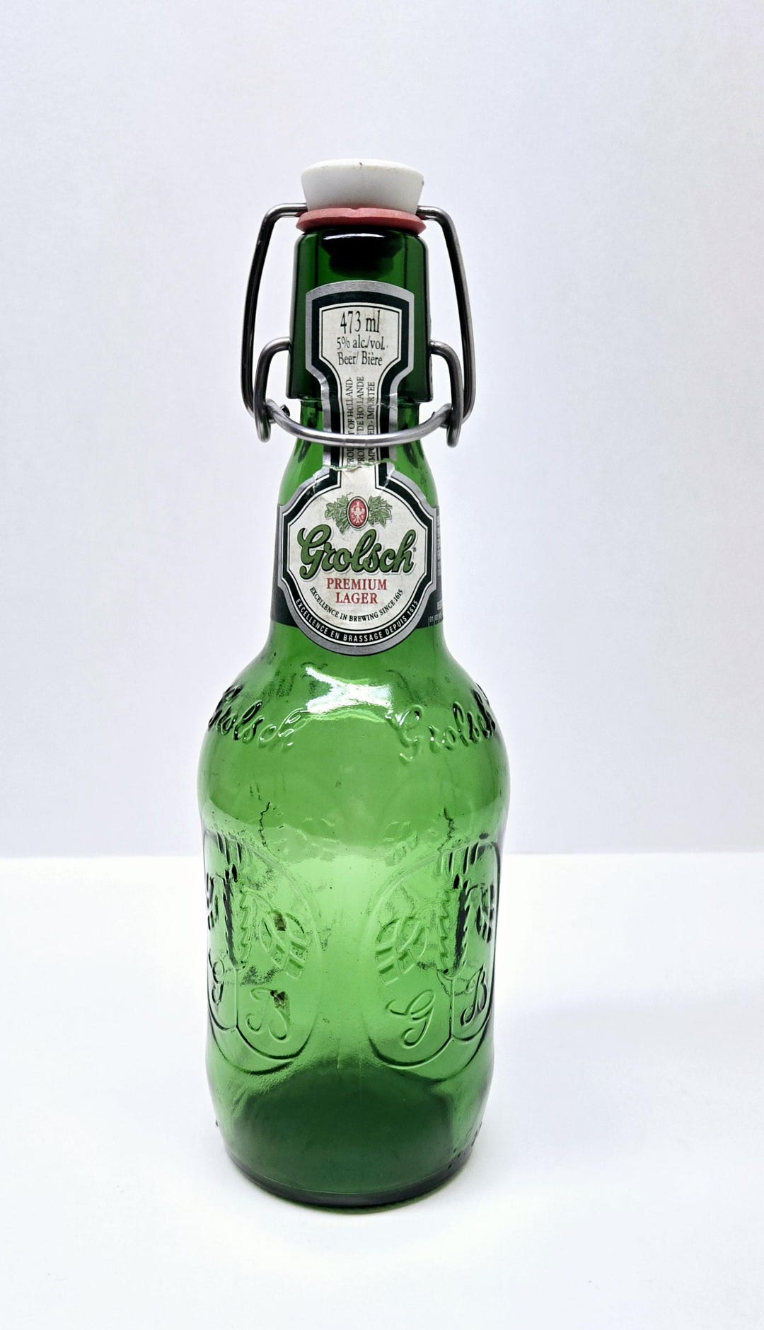 Vintage Grolsch Green Glass Beer Bottle: Dutch Lager, Flip Top - Etsy