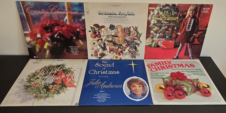Vintage Christmas Vinyl Records: Holiday Songs - 1960s-1980s - Etsy