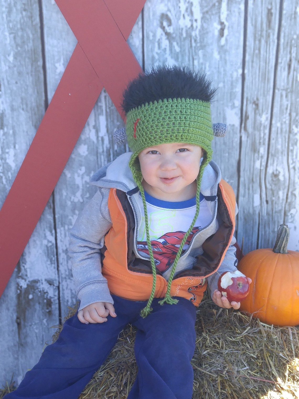 Frankenstein Hat Pattern Halloween Crochet Pattern Monster | Etsy