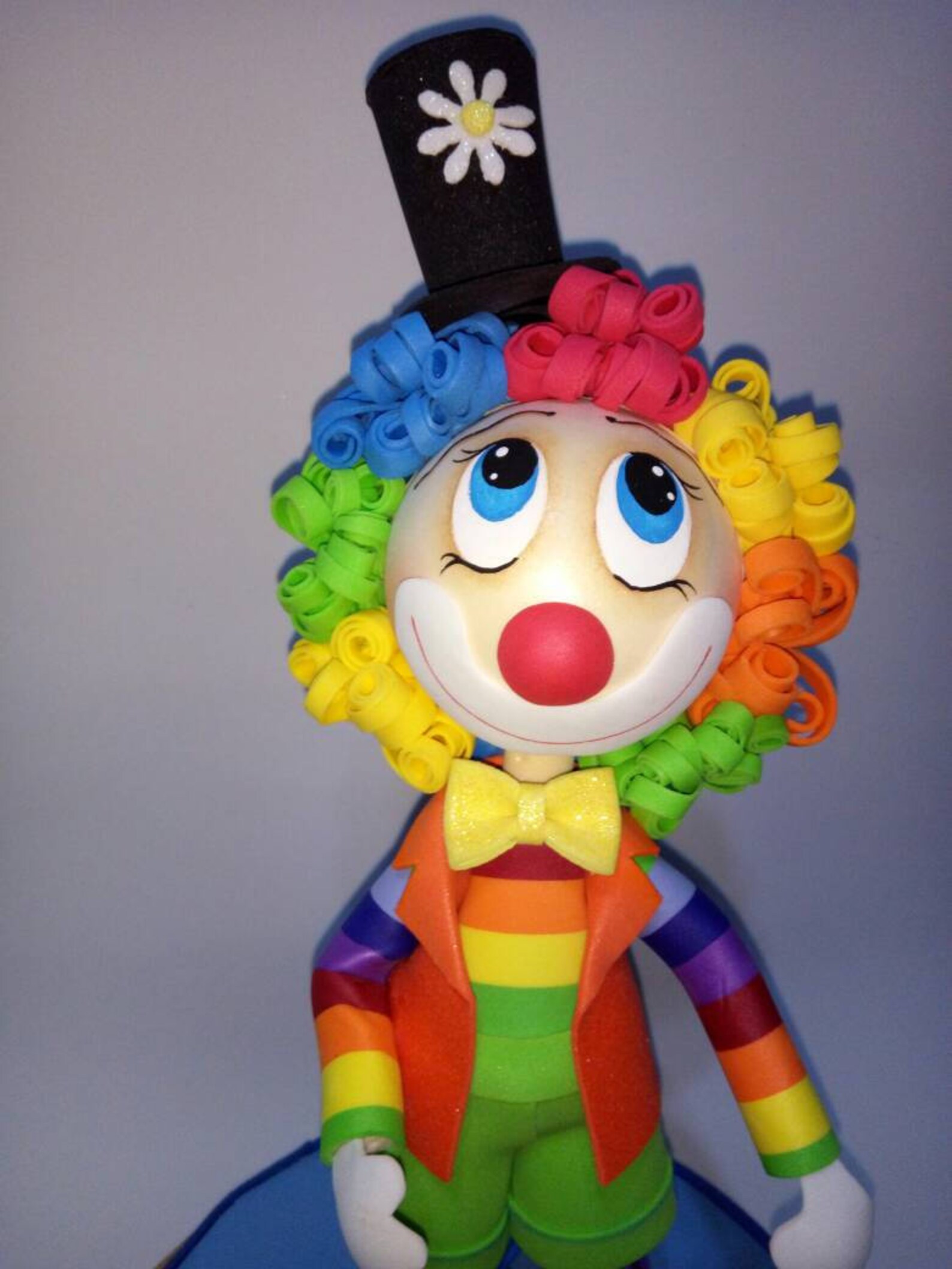 Clown Cake Toper, Clown Centerpiece, Clown Party Supplies, Clown Party ...