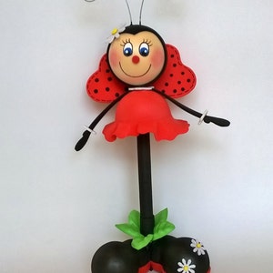 Foam Doll, Pen,lady Bug Doll, Birthday Decoration, Table Decoration ...