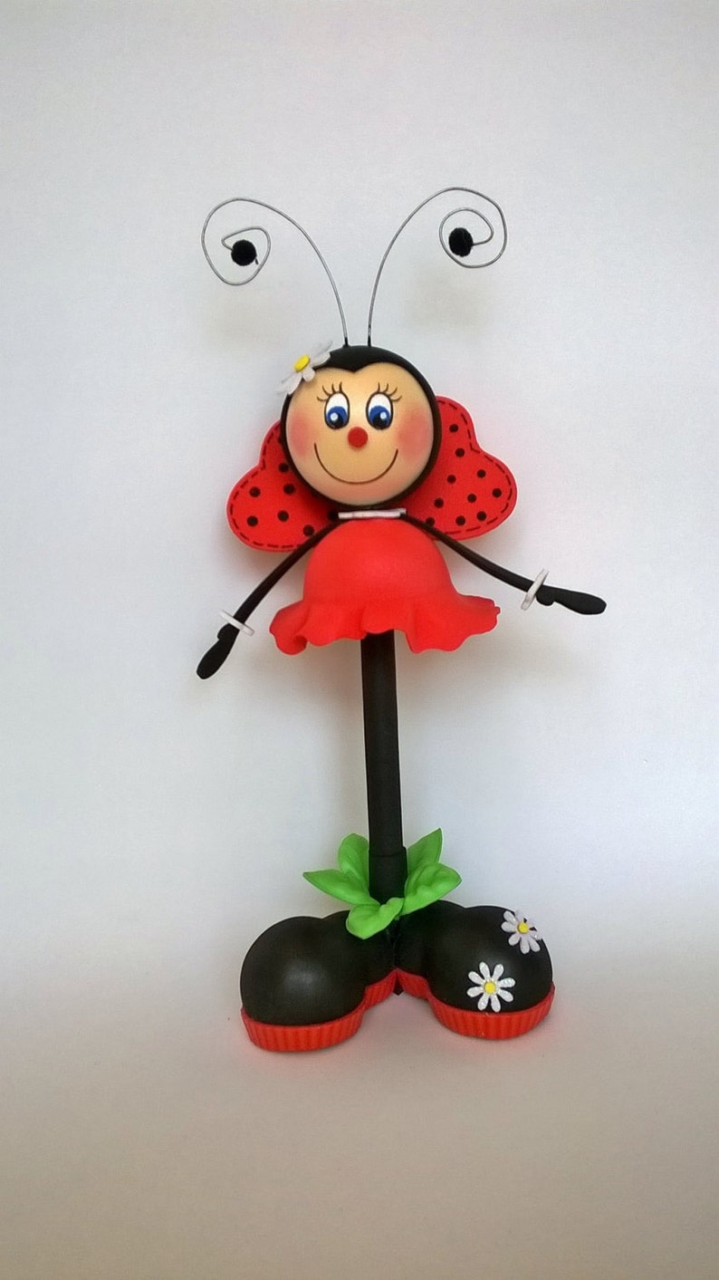 Foam Doll, Pen,lady Bug Doll, Birthday Decoration, Table Decoration ...