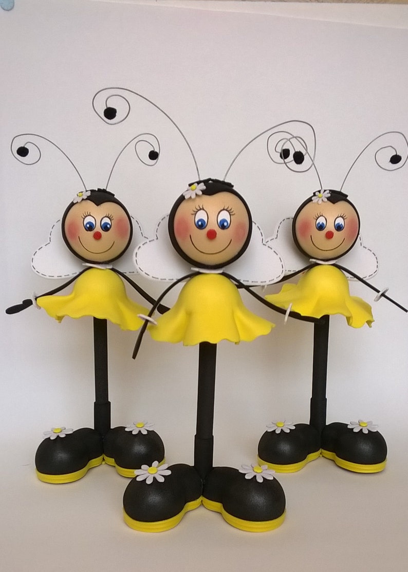 Foam Doll, Pen, Bee Doll, Birthday Decoration, Table Decoration, Doll ...