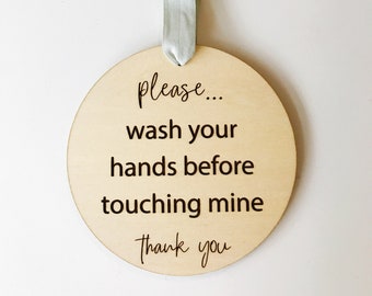 Wash Hands Baby Sign - Etsy