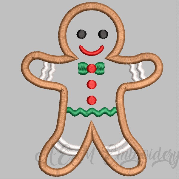 Gingerbread Applique - Etsy