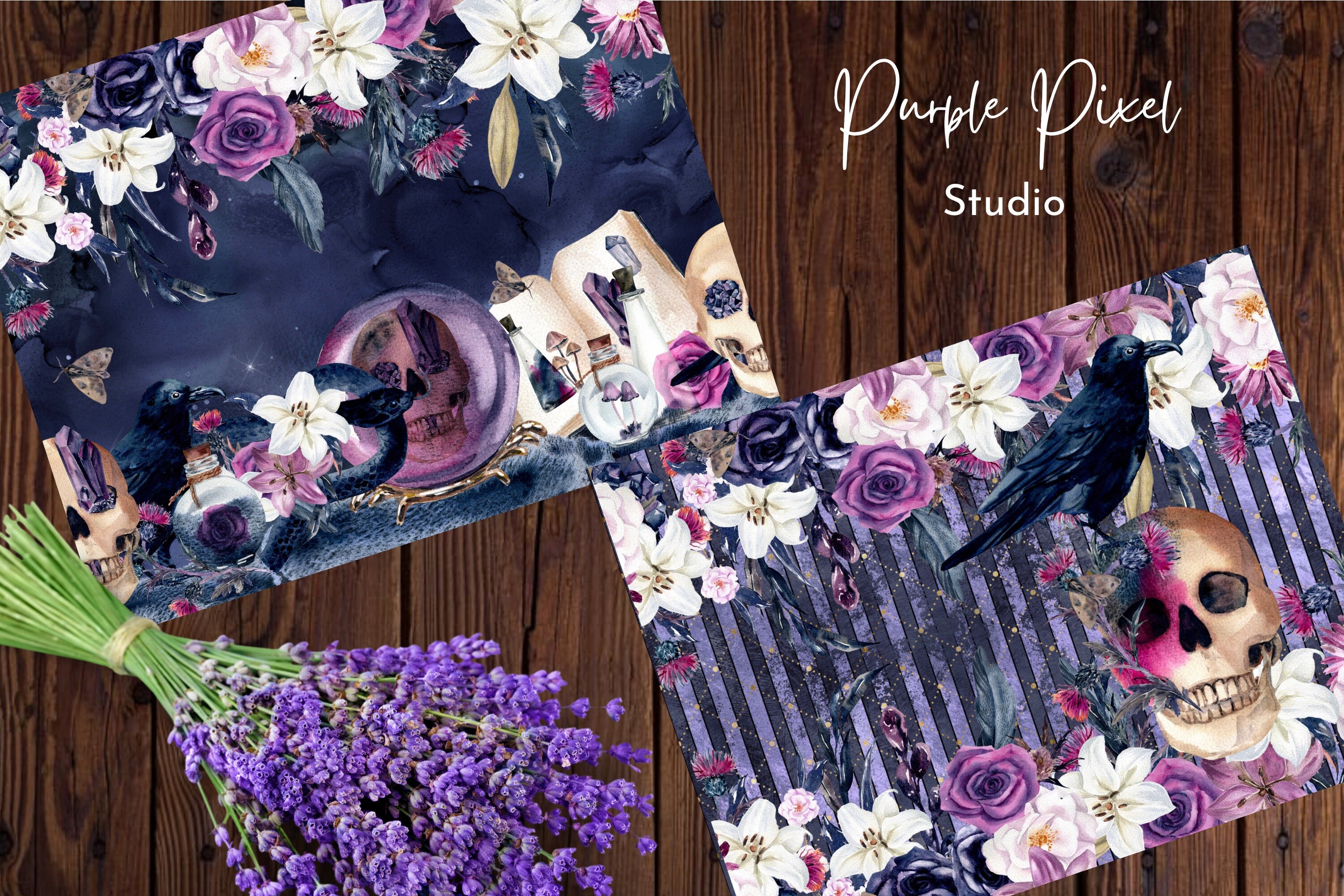 Gothic Themed Junk Journal Pages, Goth Junk Jurnal Printable, Digital ...