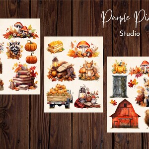 Junk Journal Ephemera, Autumn Fussy Cuts Printable, Adorable Ephemera ...