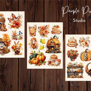 Junk Journal Ephemera, Autumn Fussy Cuts Printable, Adorable Ephemera ...
