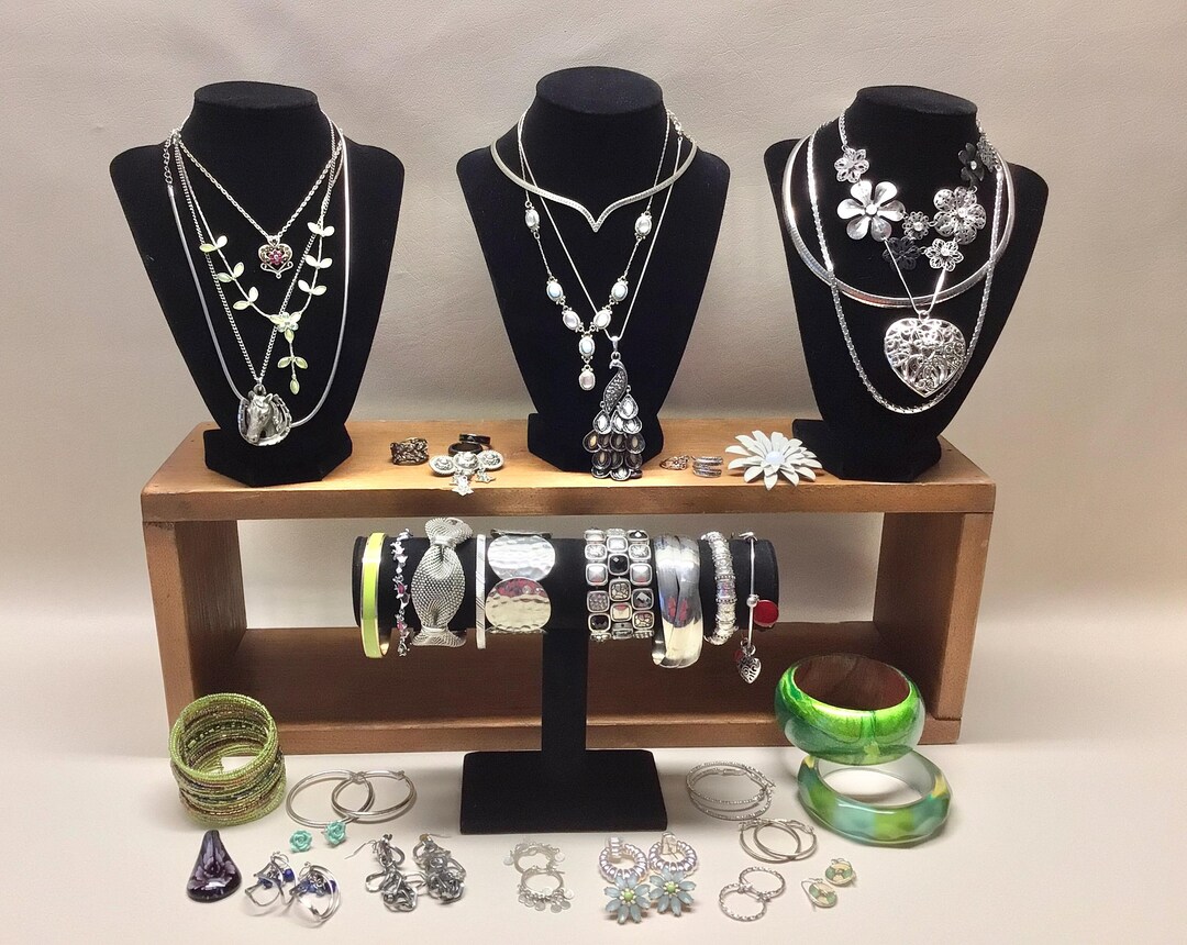 Silver Tone Plus Jewelry Lot ~ Wearable ~ Crafting ~ Gifting ...