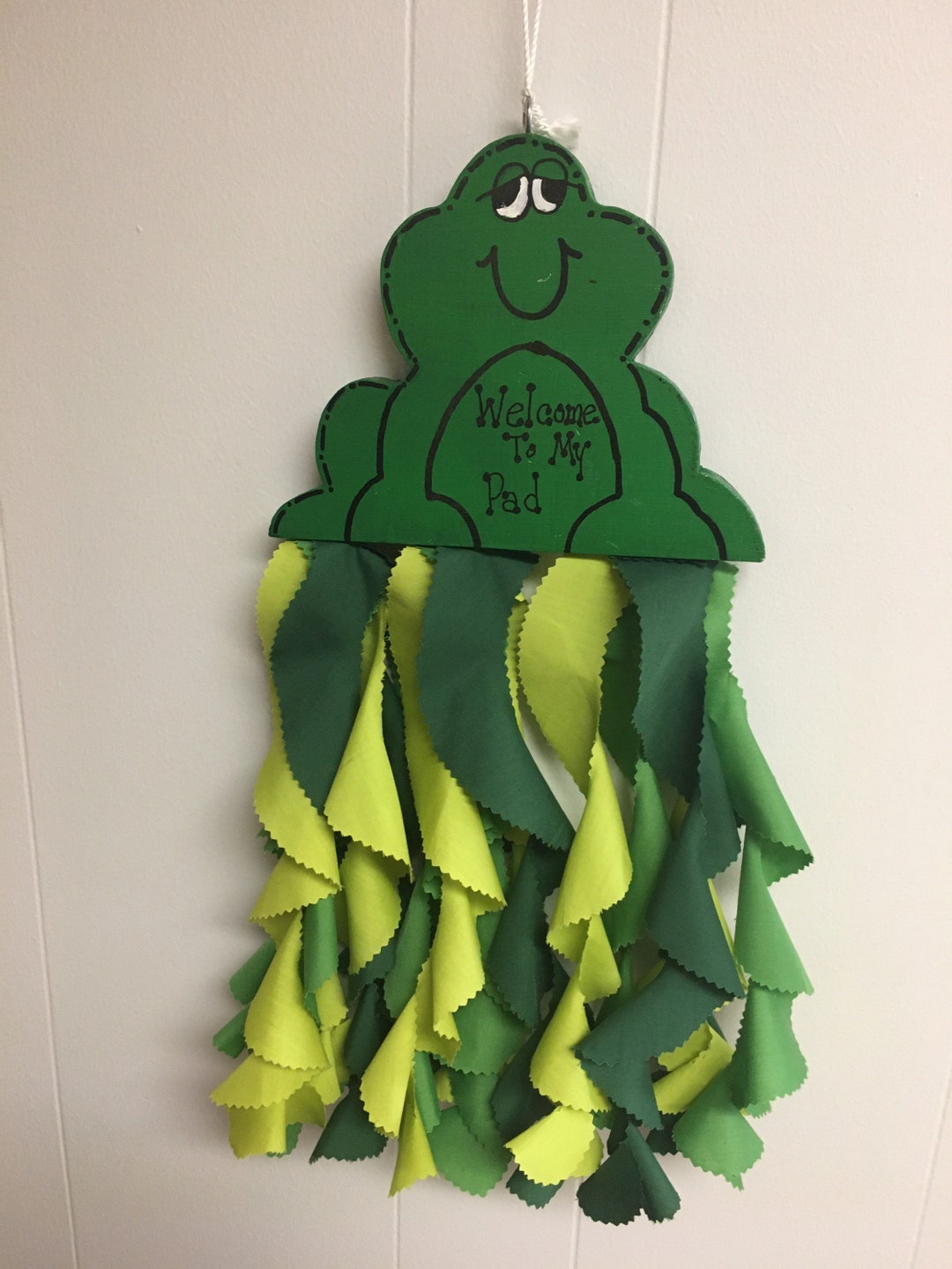 Frog Wood and Fabric Windsock - Etsy