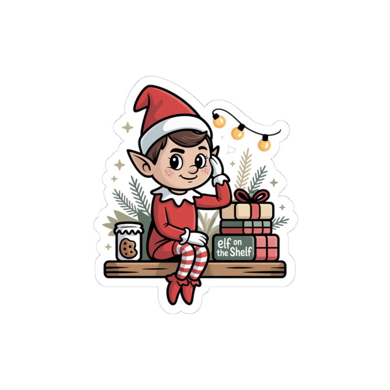 Elf on the Shelf Stickers, Christmas Sticker Pack, Holiday Decorations ...