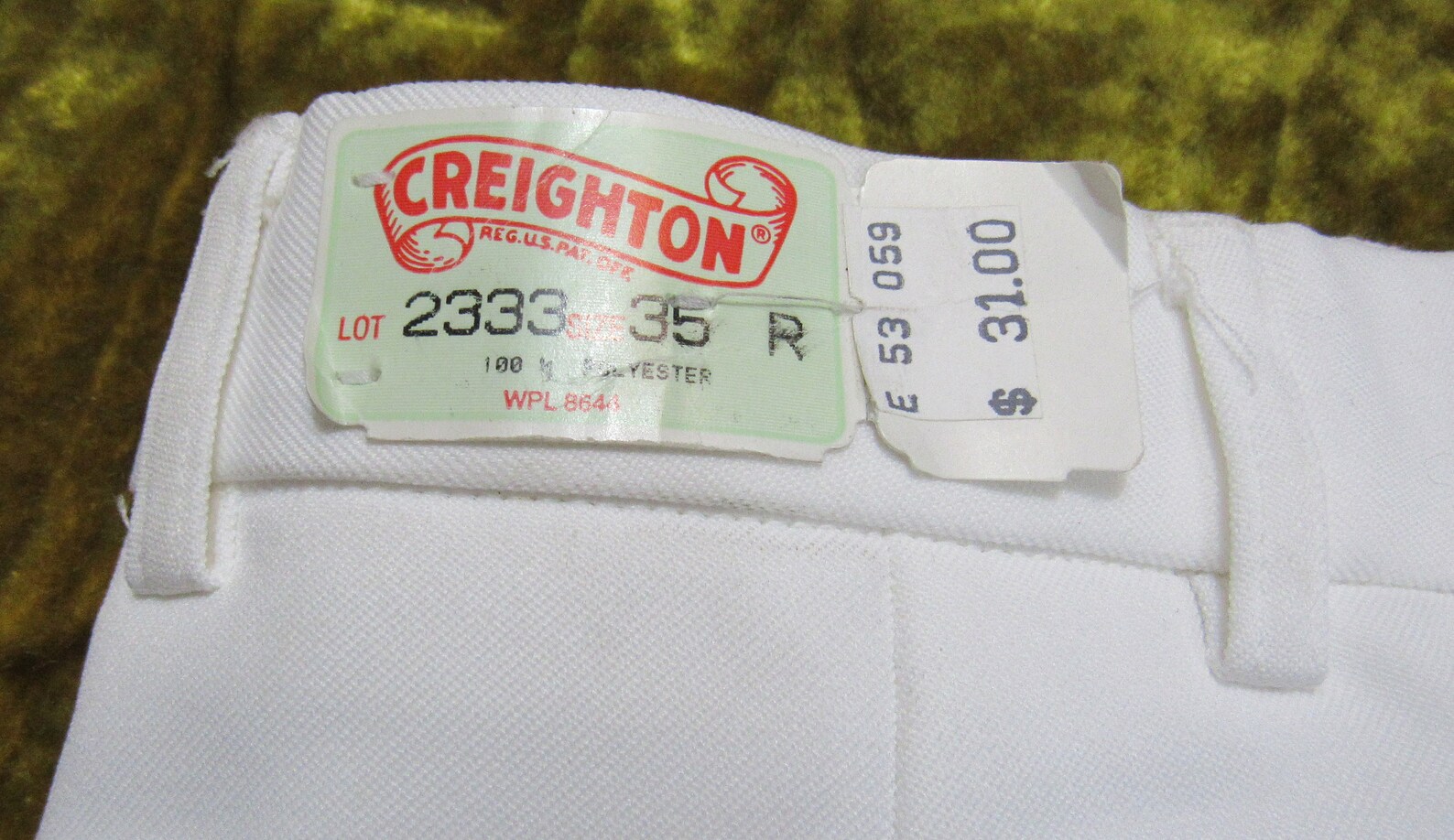 Vintage US Navy Creighton 2333 Uniform Pants in White Size 35R 33 X 34 ...