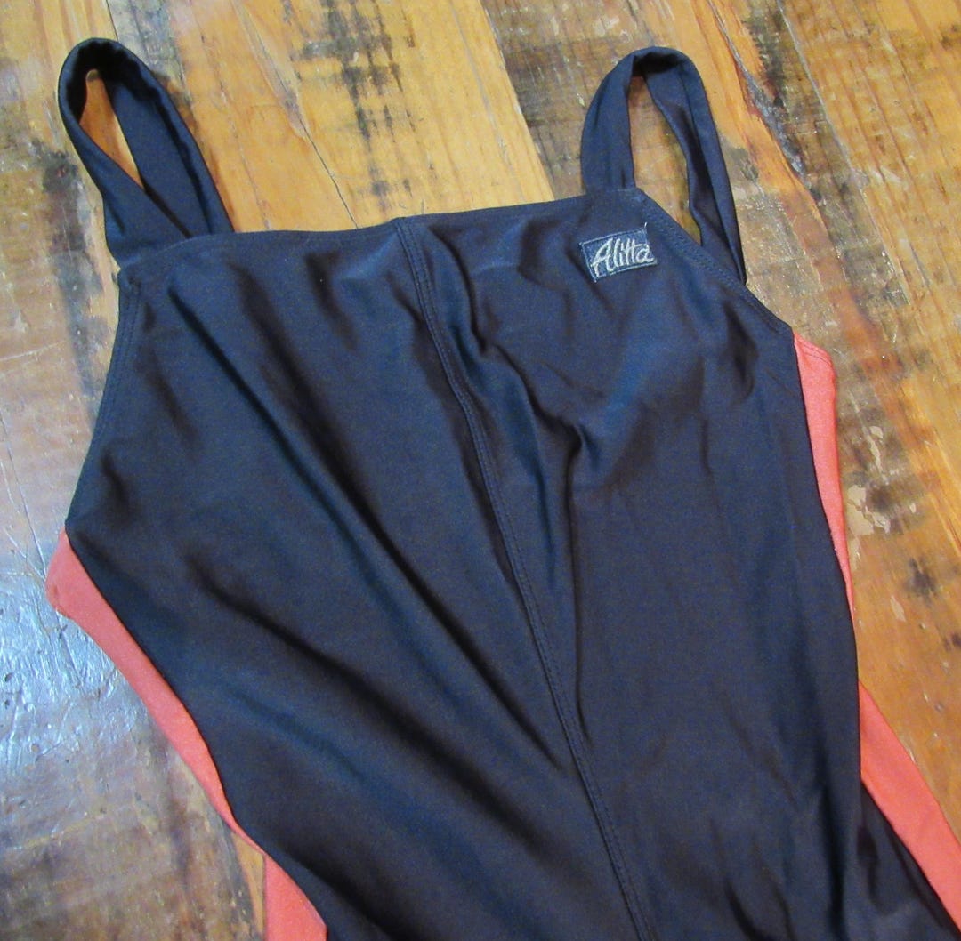 Vintage 80's Alitta Spandex One Piece Unitard Dance Exercise Women's ...