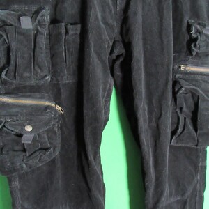 Vintage Black Polo Ralph Lauren Tactical Utility Cargo Corduroy Military Paratrooper Pants ...