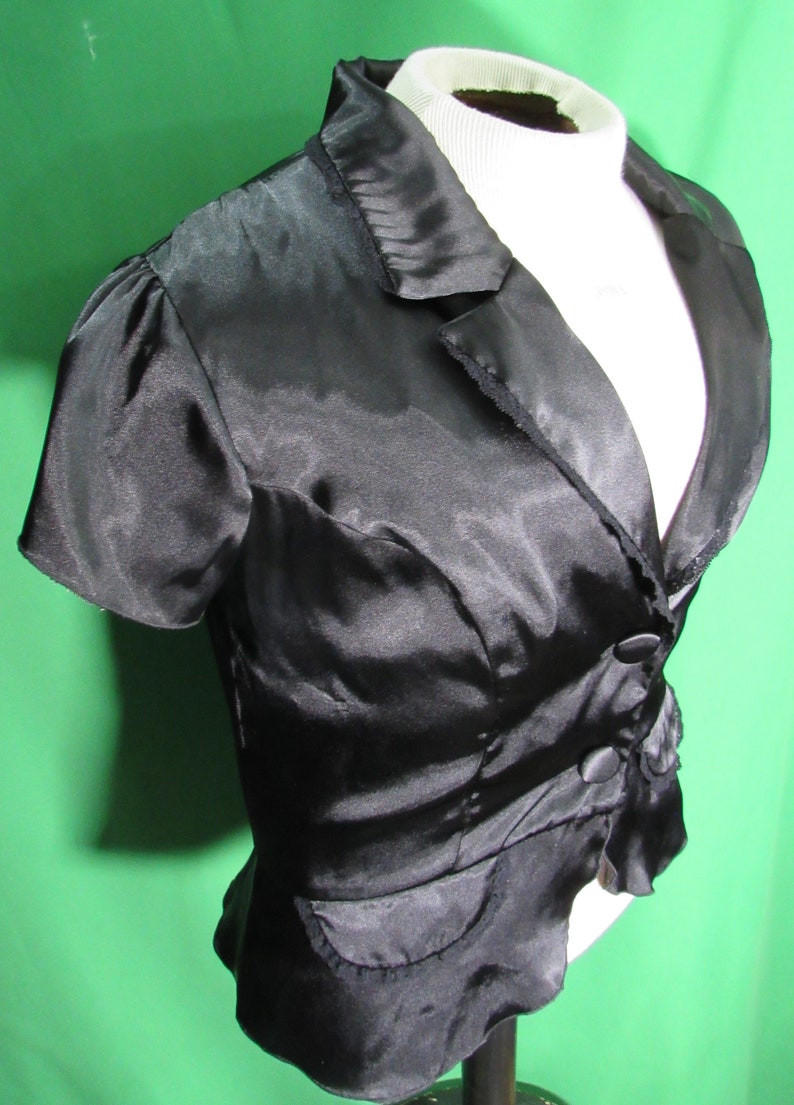 Vintage 90's / Y2K Morbid Threads Goth Hot Topic Black Satan Top ...